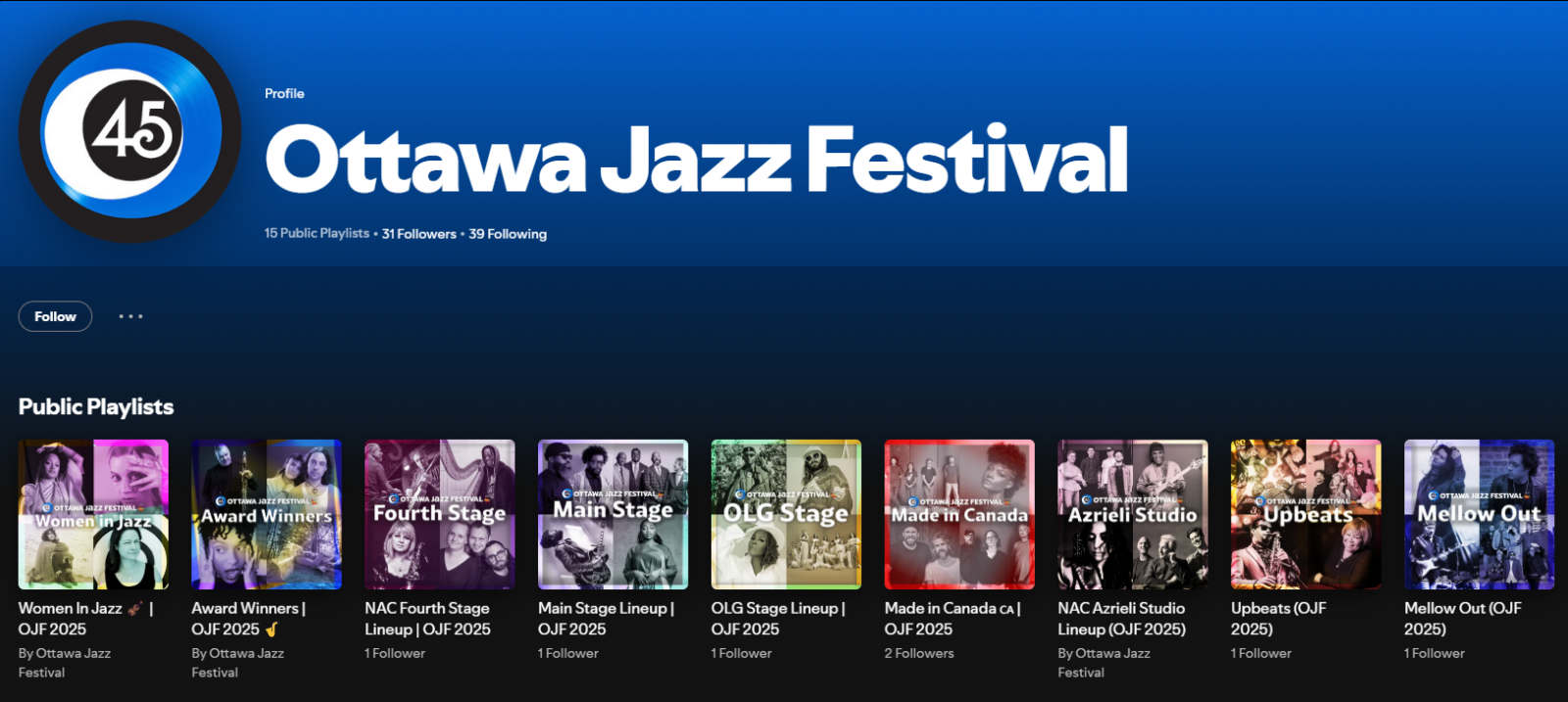 Get a Taste of the 45th with Spotify! - Ottawa Jazz Festival